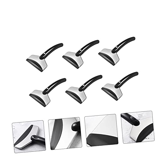 Yardwe 18 PCS Stainless Steel Snow Shovel Stainless Spatula Stainless Steel Scraper car Window Squeegee Snow Brush for car Auto Windshield Snowbrush car ice Scraper Frost Removal Shovel