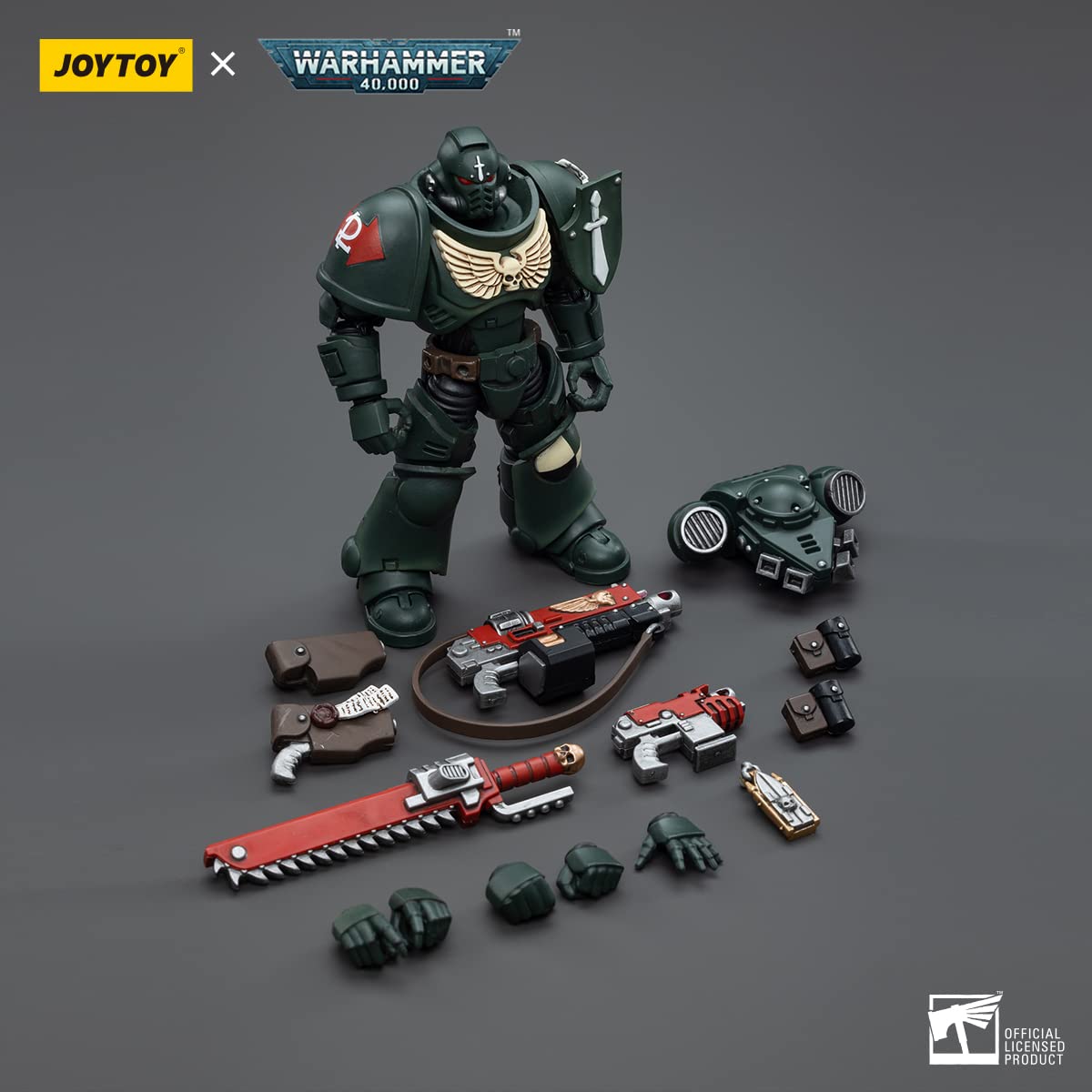 JOYTOY 1/18 Action Figures Warhammer 40K Mecha Joy Toy Figure Model Toys Dark Angels Intercessors Sergeant Rakiel