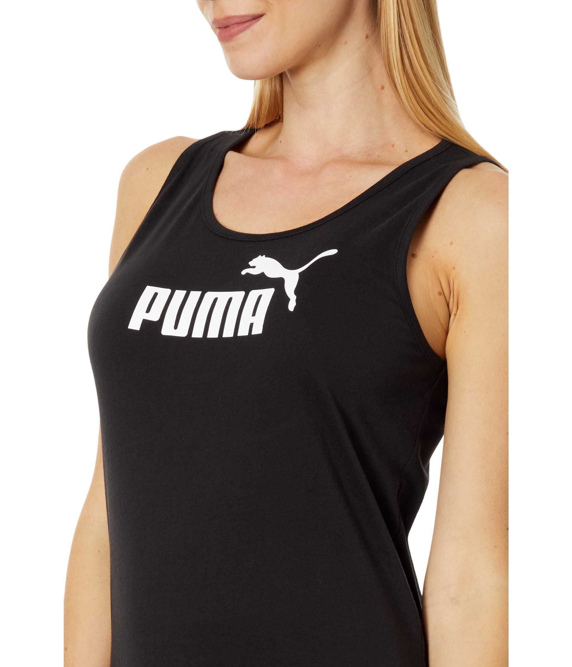 PUMA Women's Essentials Tank, White, Large