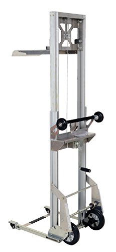 Vestil PALL-200 Aluminum Portable Load Lifter 32-7/16 in. x 12-1/8 in. x 44-15/16 in. 200 Lb. Capacity Silver