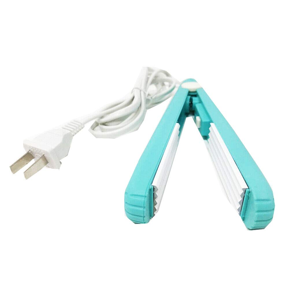 Mini Heat Sealing Machine Portable Impulse Food Packing Plastic Bag Sealer (Mint Green)