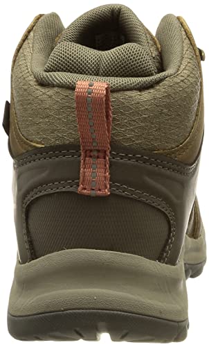 KEEN womens Terradora 2 Mid Height Leather Waterproof Hiking Boot, Brindle/Redwood, 7.5 US