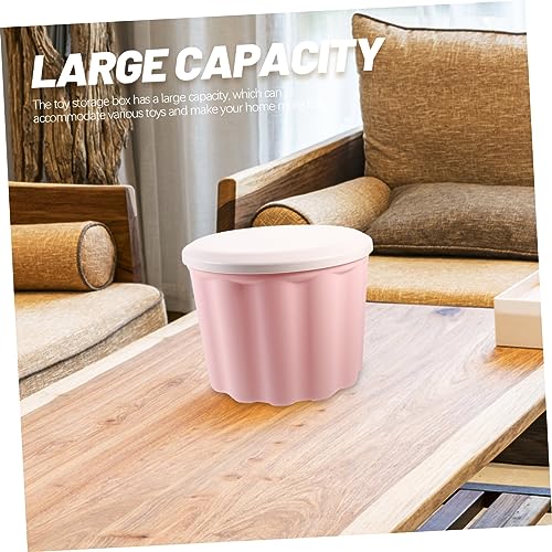 LIFKOME Storage Supply Storage Accessory Handheld Storage Container organizer bins household small stool under bed storage containers round storage bucket blocks Wardrobe plastic