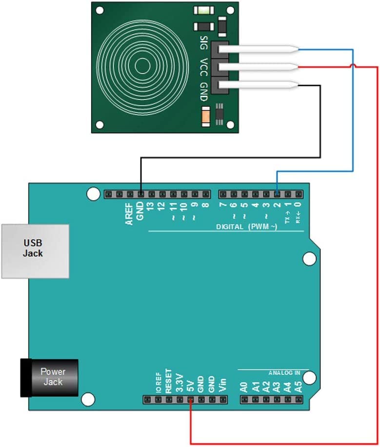 WWZMDiB 6Pcs TTP223B Digital Capacitive Touch Sensor Switch Module DC 2~5.5V for Arduino Raspberry Pi DIY