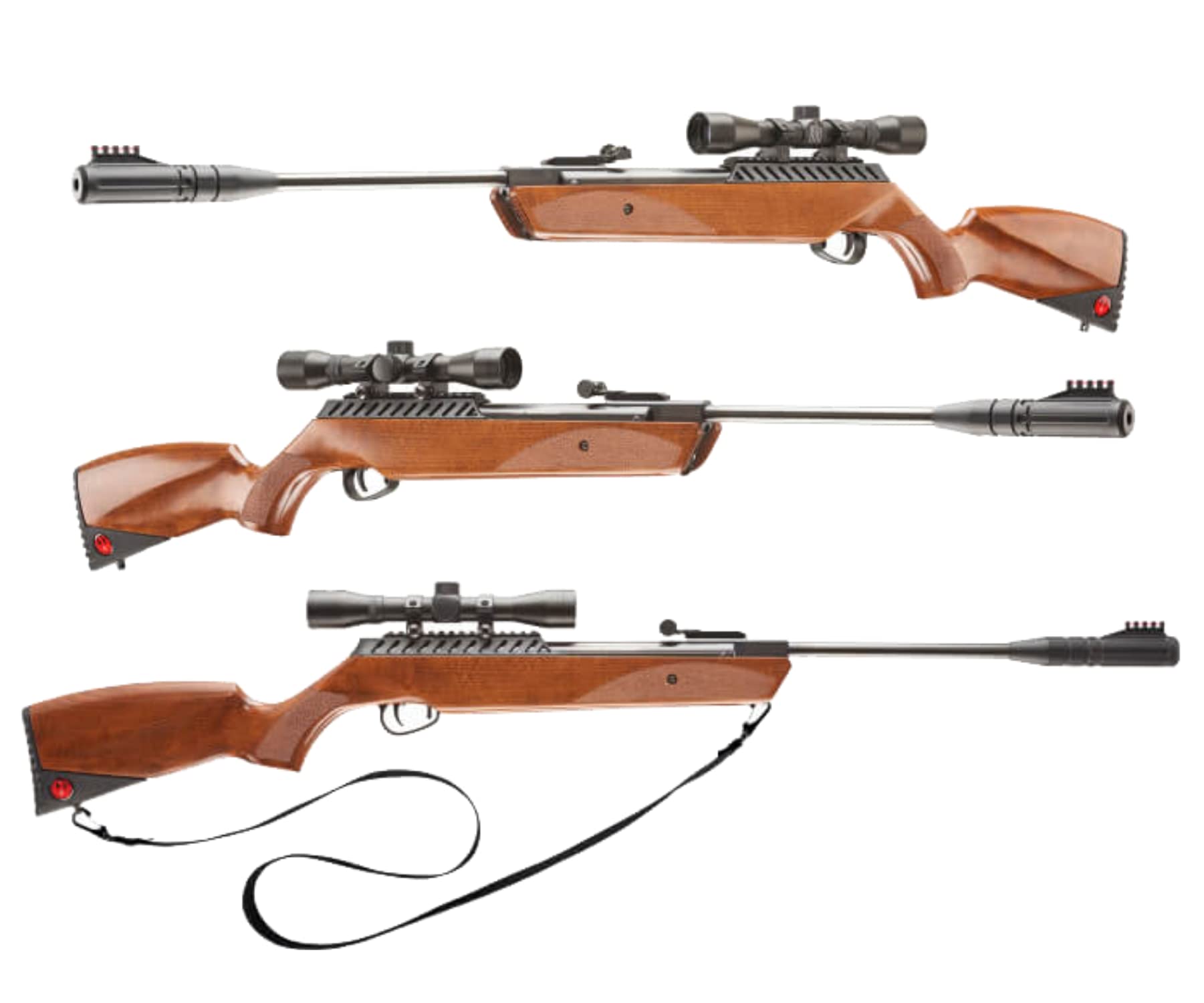 Ruger Impact Max Elite .22 Caliber Wood Stock Break Barrel Air Rifle 900fps with Wearable4U Pack of 250x .22 Cal Pellets Bundle