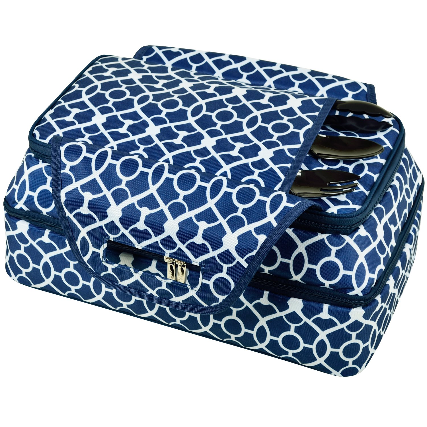 Picnic at Ascot Original Insulated Double Layer Thermal Food and Casserole Carrier- keeps Food Hot or Cold- Designed & Quality Approved in the USA