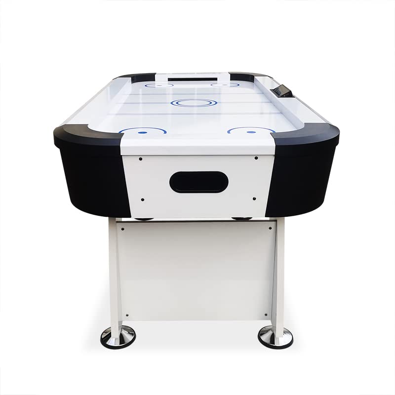 Puck Pegasus 5.5-Foot Air Hockey Table (White) - Compact Size, Durable Build, Ideal for Home Entertainment and All Skill Levels