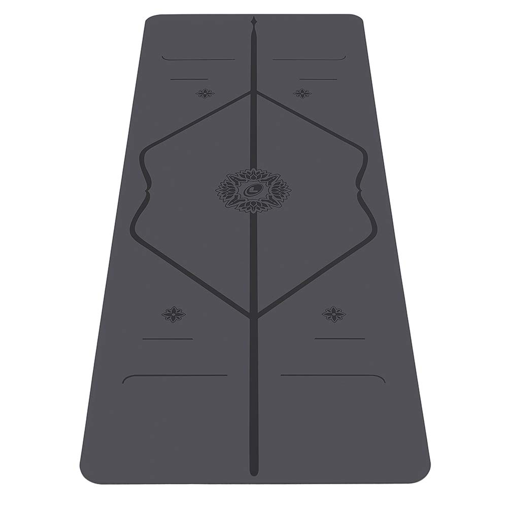 Liforme Gratitude Yoga Mat – Free Yoga Bag Included - Patented Alignment System, Warrior-like Grip, Non-slip, Eco-friendly, Sweat-Resistant, Long, Wide, 4.2mm thick mat for comfort