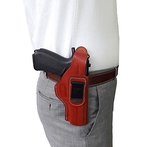 KoHolster Concealed Carry IWB Gun Holster for Walther P99|4.0 inches |Genuine Leather|Right Hand|Brown