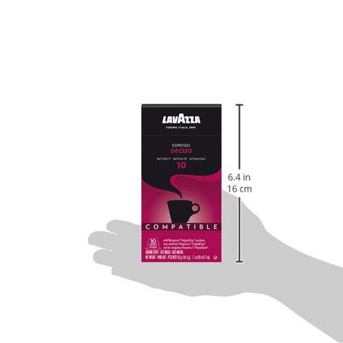 Lavazza Deciso Espresso Dark Roast Capsules Compatible with Nespresso® Original* Machines (Pack of 100)