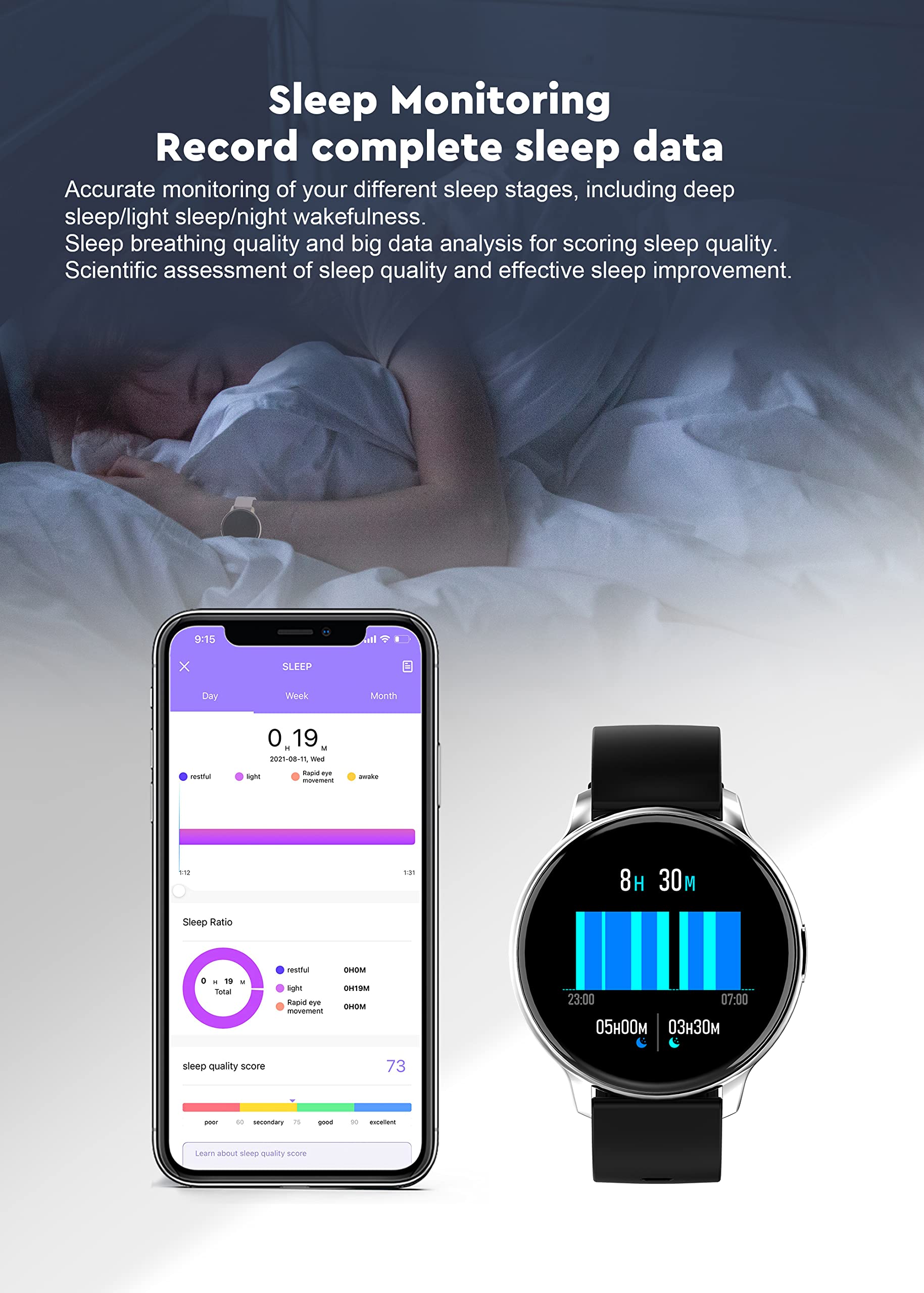 Smart Watches for Women Fitness Watch Bluetooth Call Dial Waterproof Activity Tracker for Sports Calories,Steps,Distance Android iOS Compatible
