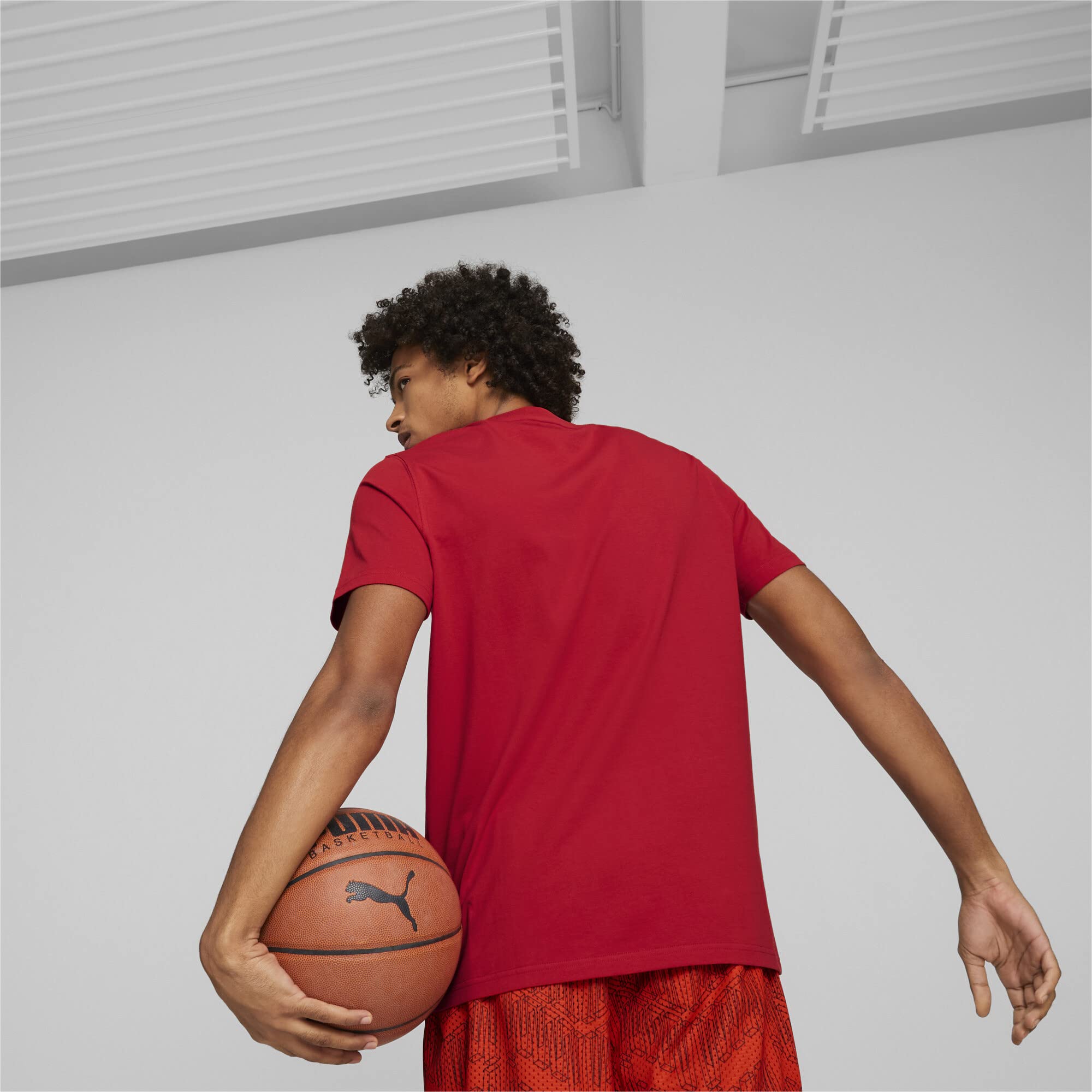PUMA Men's Basket Ball Tee, Dark Night, X-Large