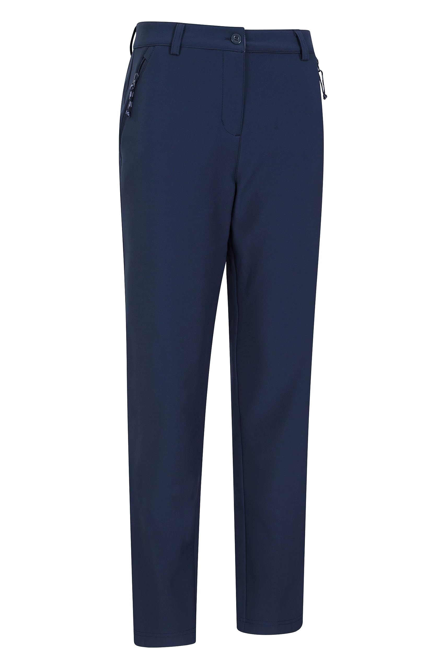 Mountain Warehouse Vermont Womens Softshell Pants - Soft Fleece Lined Black 16