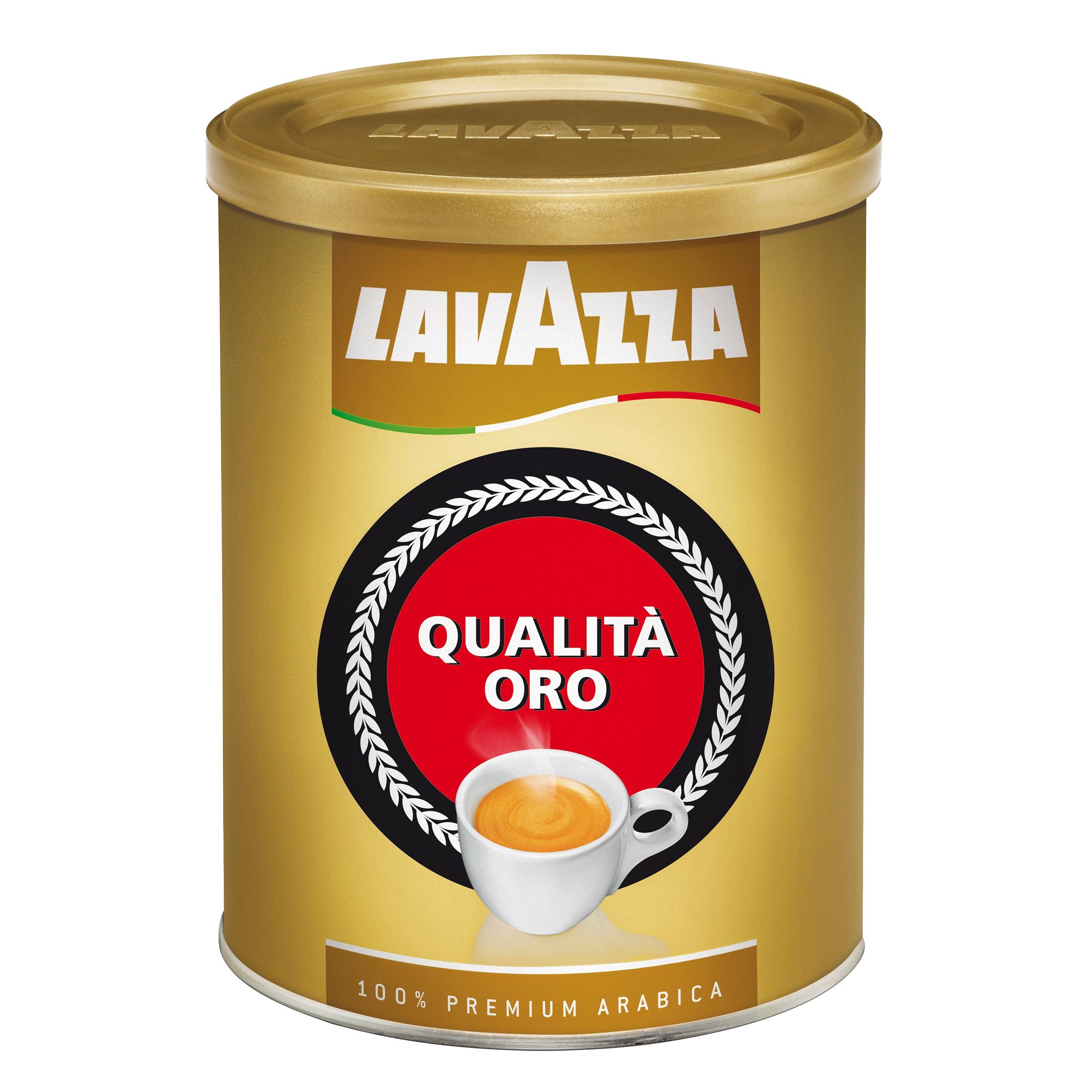 LavAzza Premium Coffees, Qualita Oro, 100% Arabica Ground Coffee Espresso, 8.8 oz (250 g) - 2pcs