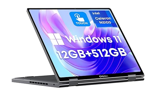 MiniBook X Laptop 2-in-1 Yoga Mode Intel N100 N5100 10.51 Inch 12GB 512GB SSD Windows 11 Notebook Spain/MiniBook X Grey/EU|Intel 12th N100
