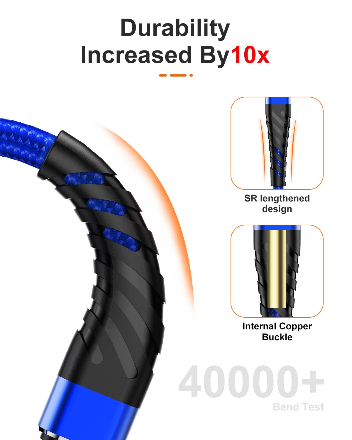 Long iPhone Charger Cable 10ft for [MFi Certified],(2 Pack) CyvenSmart 10 Foot Lightning Cable Fast Charging Cord 10 Feet for iPhone 11/11 Pro/11 Pro Max/XS/XS Max/XR/X/8/8 Plus/7/7 Plus-Blue