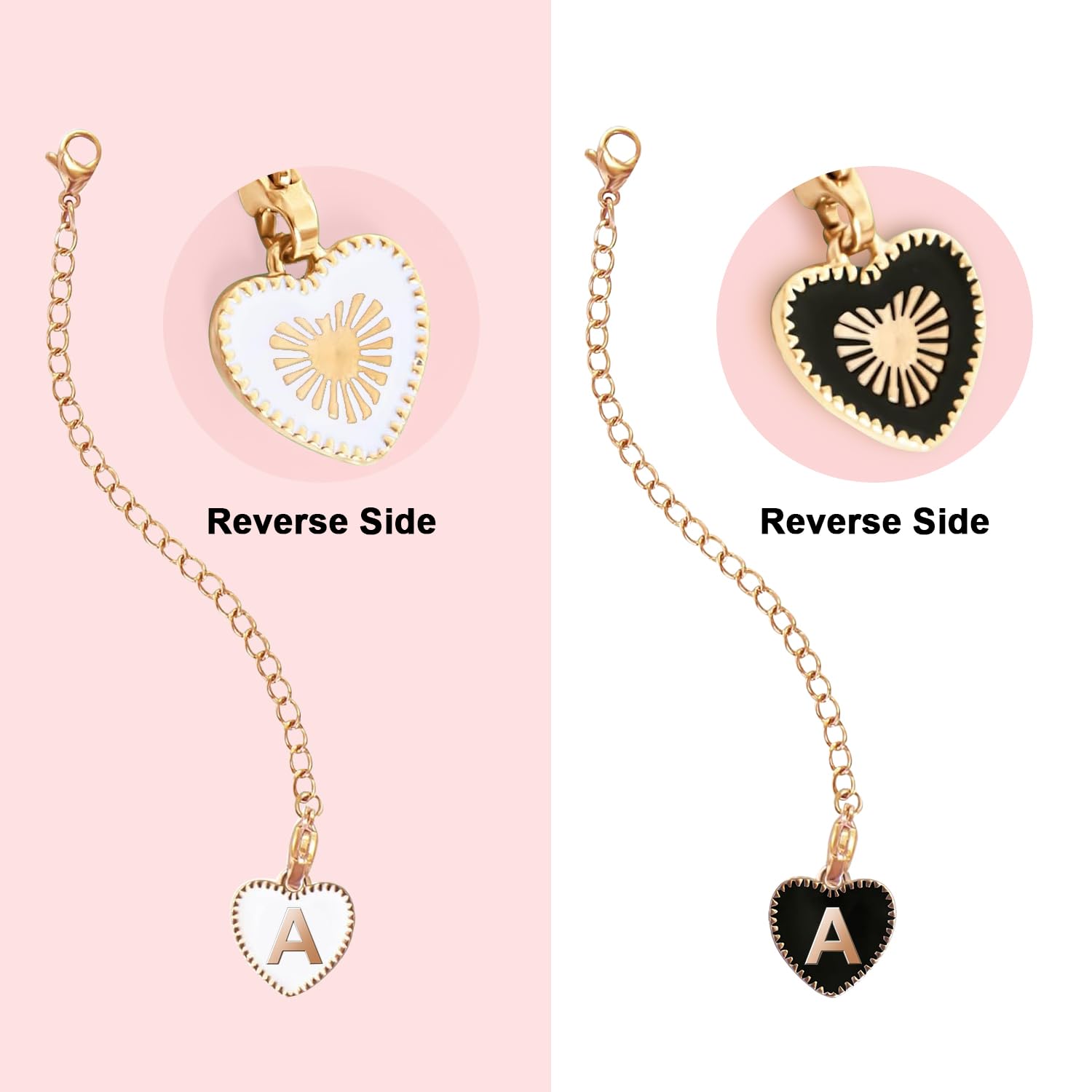 Letter Charm Accessories for Stanley Cup,Name ID Letter Handle Charm for Stanley/Simple Modern Tumbler Cup Water Cup Initial Identification Charm (A)