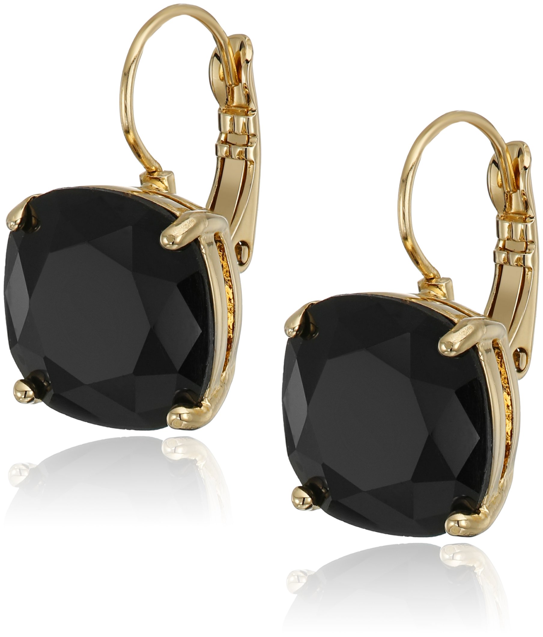 kate spade new york Kate Spade Earrings Small Square Clear Leverback Earrings