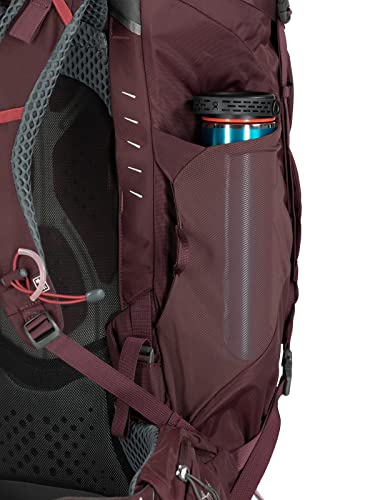 Osprey Kyte 58L Women's Backpacking Backpack with Hipbelt, Elderberry Purple, WM/L