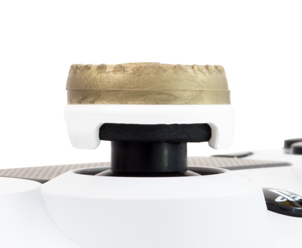 KontrolFreek Destiny 2 CQC Signature Edition for PlayStation 4 (PS4) Controller | Performance Thumbsticks | 2 Mid-Rise | Gold
