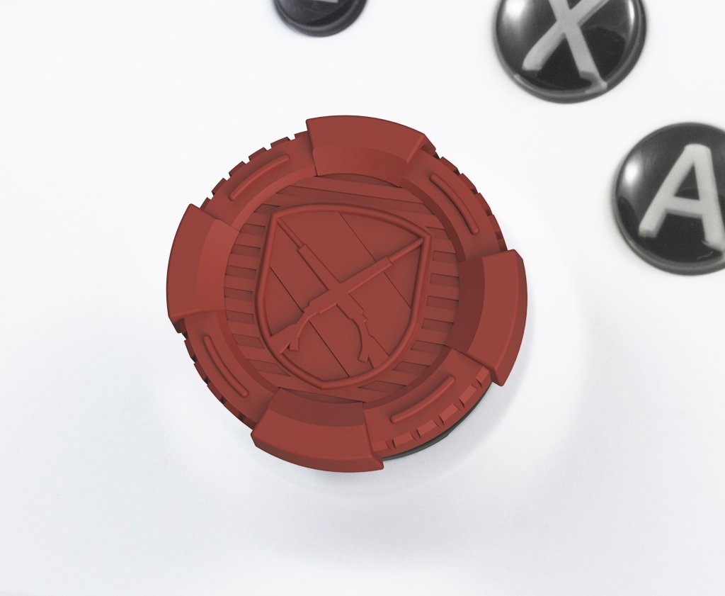 KontrolFreek FPS Freek Call of Duty: WWII for Xbox One Controller | Performance Thumbsticks | 2 High-Rise Concave | Red