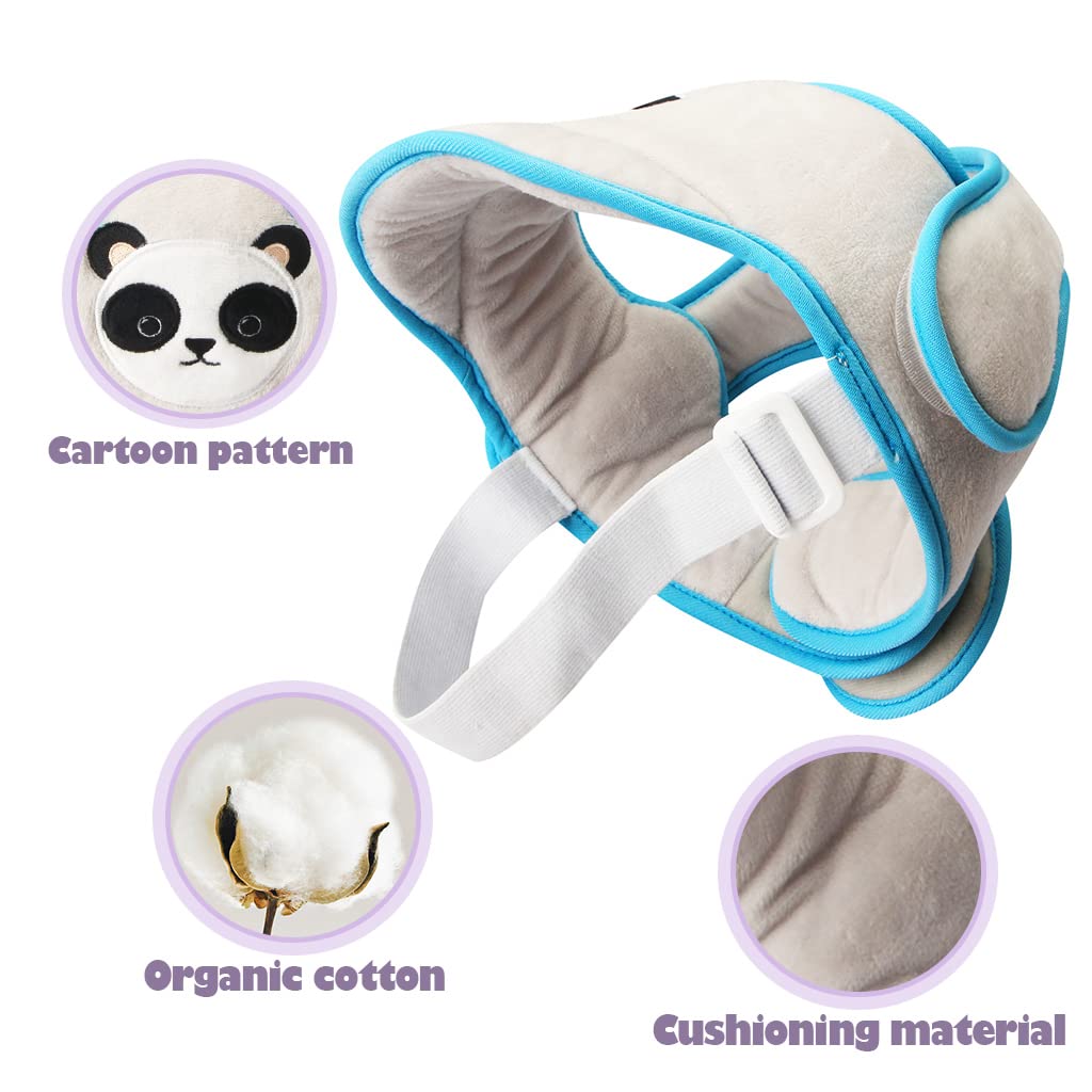 KAKIBLIN Baby Safety Head Support Hat, Infant Breathable Adjustable Safety Protective Cap for Toddlers Learn to Walk, Grey