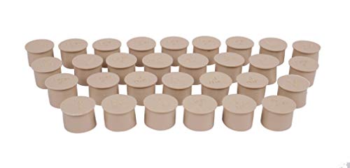 SummitLink Pool Fence Hole Cover Deck Patio Ground Caps (30, Almond Beige)