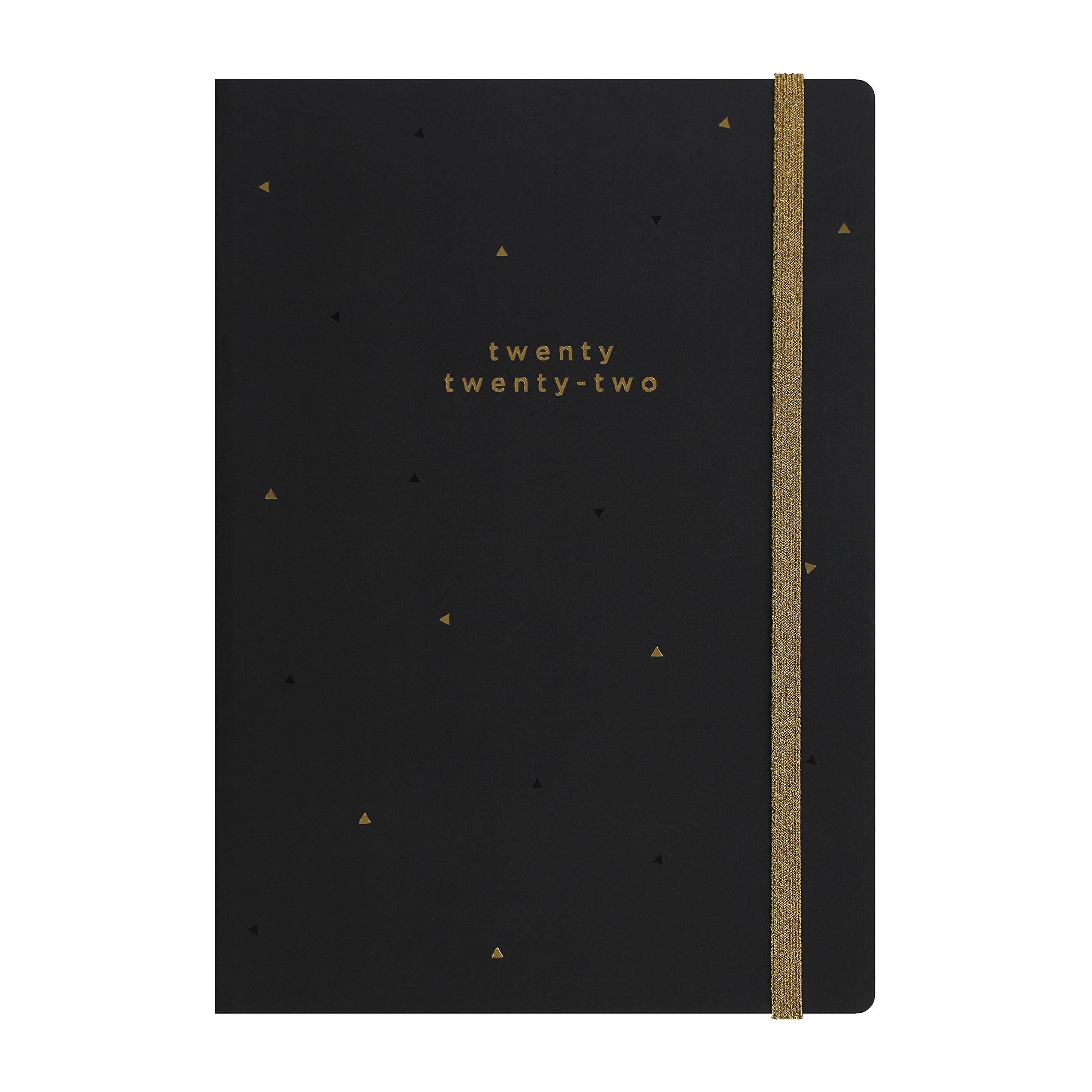 Letts Golden A6 Week to View 2022 Diary - Charcoal