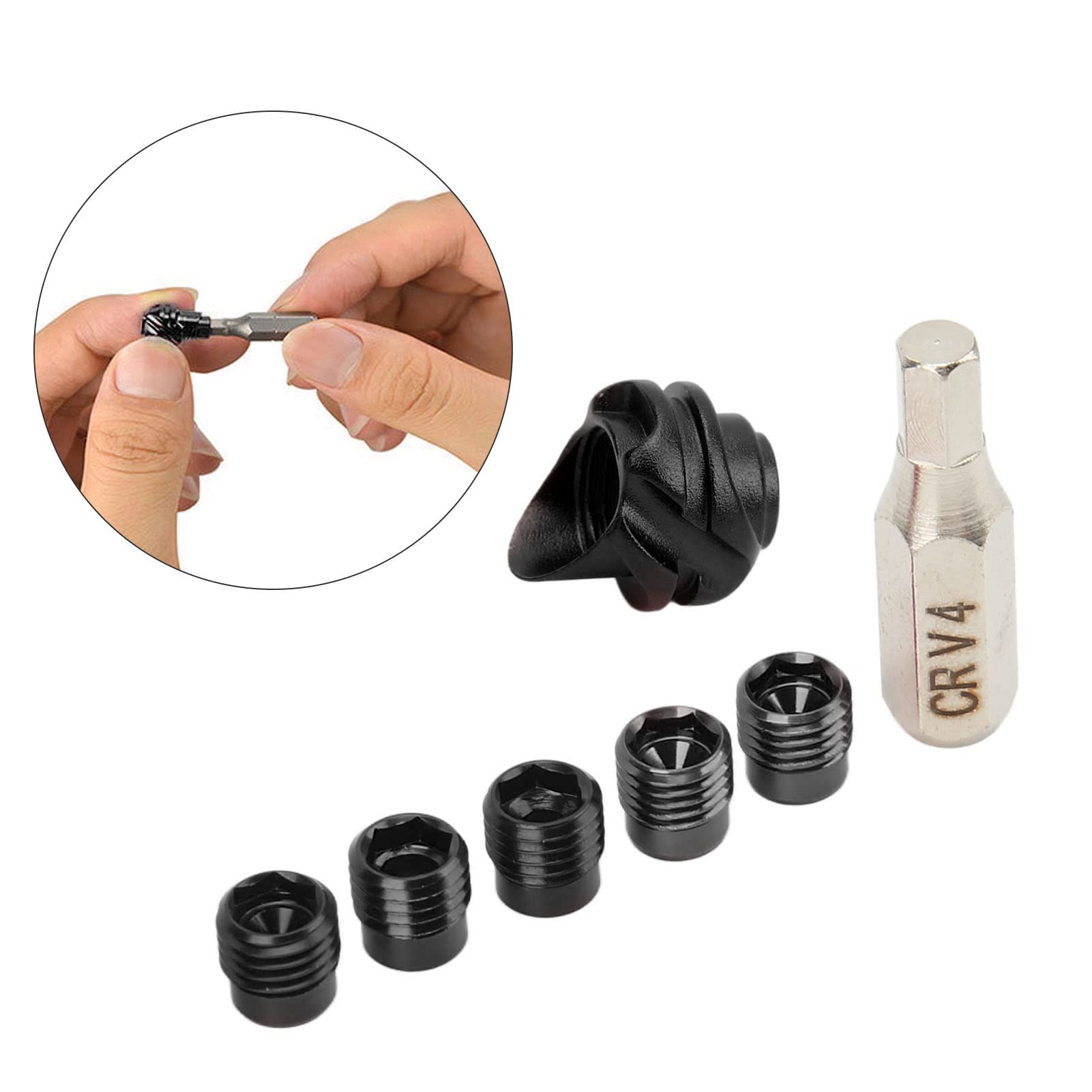 RTLR Compound Bow Peep Sight, CNC Maching Archery Hooded Peephole Kit for Shooting (Black)