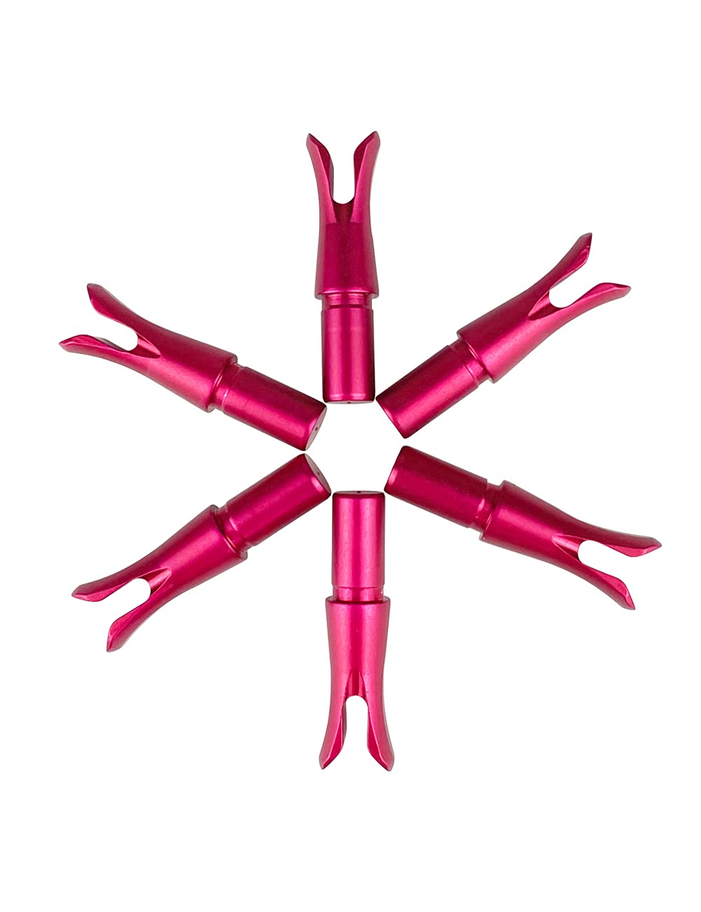 longbowmaker Aluminum Speed Nocks with .244β Internal Diameter for Carbon Arrows Archery Arrows Nock Ideal for Horseback Archery and Speed Shooting Practice 6/Pack