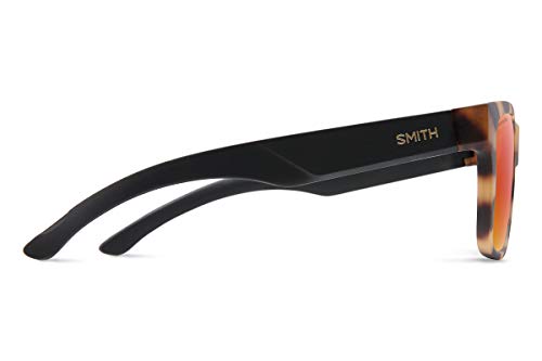 Lowdown 2 ChromaPop Polarized Sunglasses, Matte Honey Tortoise / Polarized Red Mirror, Smith Optics Lowdown 2 Carbonic Polarized Sunglasses