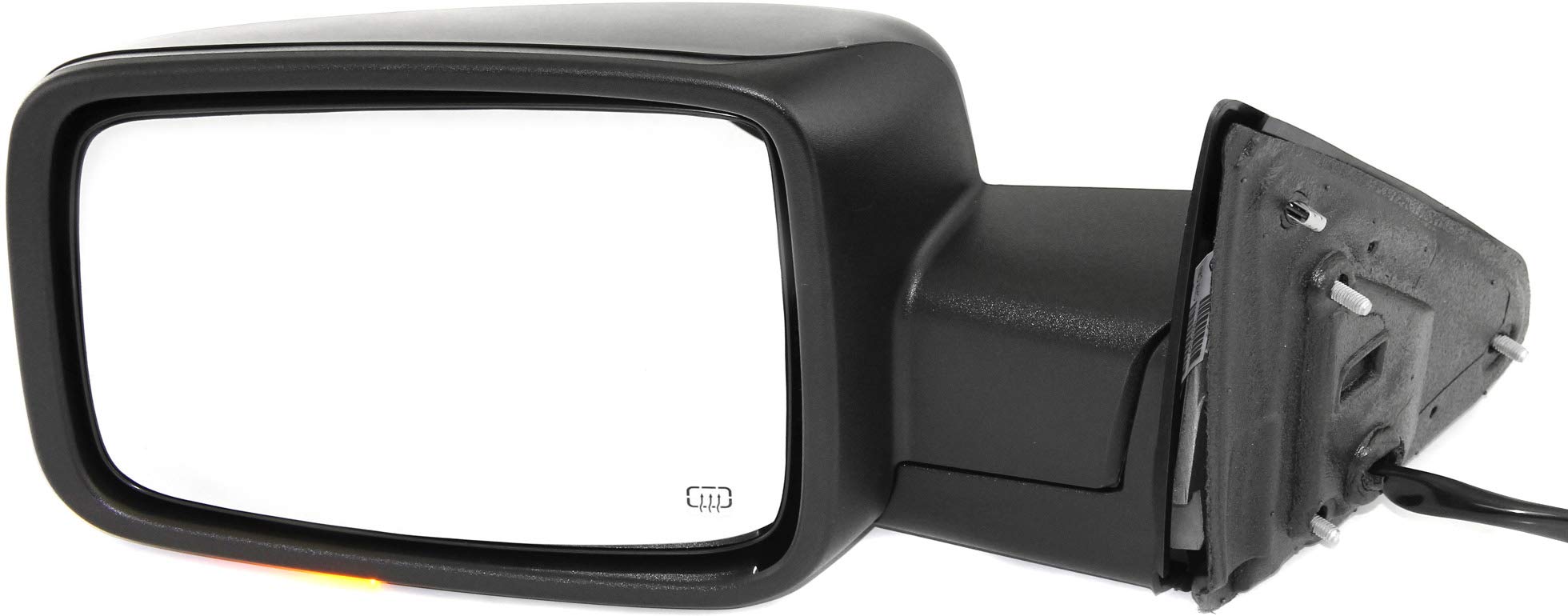 Kool Vue Driver & Passenger Side Power Heated Mirrors for Ram 1500 2500 2013 Power Fold With Signal Light & Puddle Lamp; Without Memory & Auto-Dimming Textured w/o Towing Package