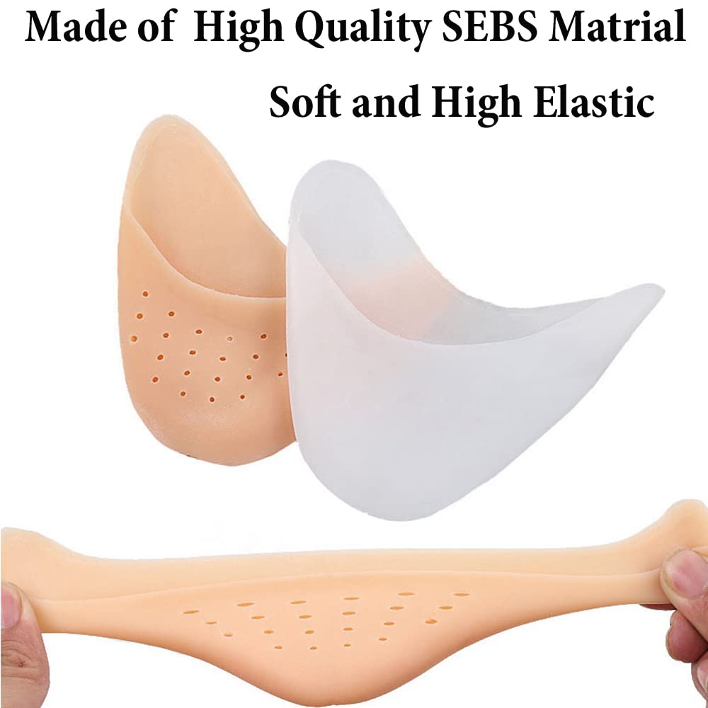 Silicone Toe Protectors for High Heel, Toe Pads, Gel Toe caps, Reusable Toe Sleeve for Women Pain Relief
