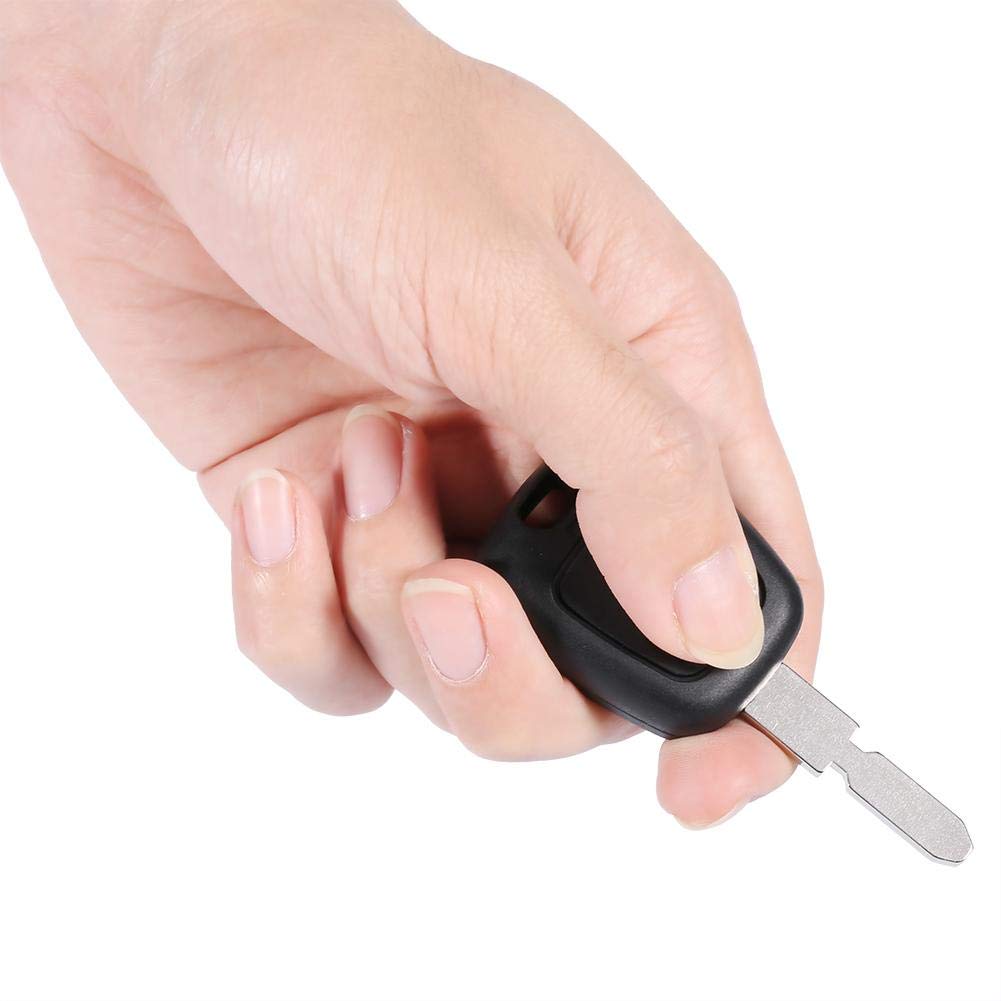 Key Shell, 2 Buttons Uncut Blank Blade Remote Auto Car Key Fob Shell Case Replacement for Peugeot 406
