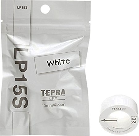 King Jim White, Red, Pink, Yellow, Green, and Blue, Set of six, TEPRA Lite Tape; for Label Printer TEPRA Lite