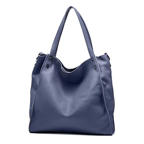 NC Leather Women's Bag Shoulder Bag Women's Large Bag First Layer Cowhide Large Capacity Hand Tote Bag
