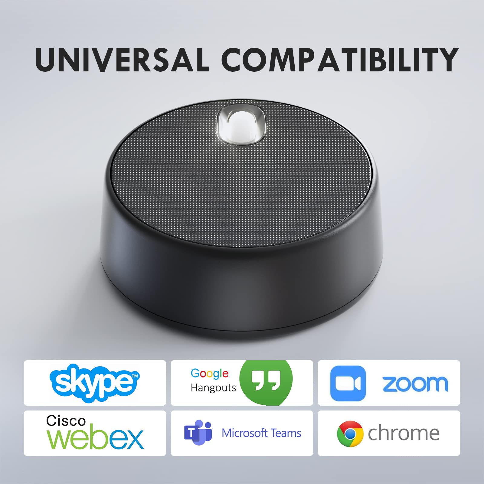 USB Computer Speakers, PC Speaker for Desktop, 360° Omnidirectional Mic Pick Up Voice, 3 Sound Modes, Noise Cancelling Speakers with Microphone for Video Meeting, Skype, Gaming, Zoom, Plug & Play