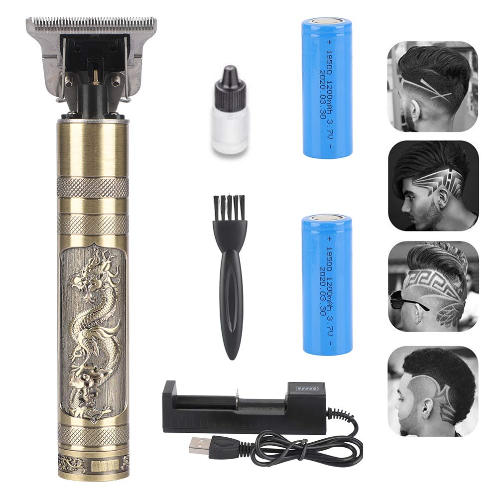 LIDIWEE Hair Clippers for Men, Zero Gapped Trimmers, Personality Professional Cordless Rechargeable T-Blade Trimmer Precision Clippers for Hair Cutting