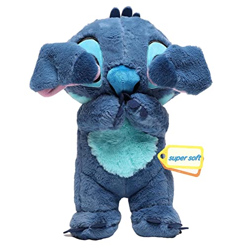 SEMRUAG Stitch Plush Baby Movable, Stuffed Animal Plush, Kids Toys for Ages 2 Up, 15Inch