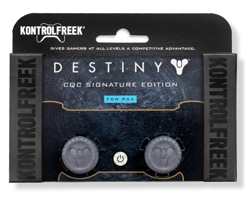 KontrolFreek Destiny CQC Signature Edition for Playstation 4 (PS4) Controller | Performance Thumbsticks | 2 Low-Rise Convex | Gray