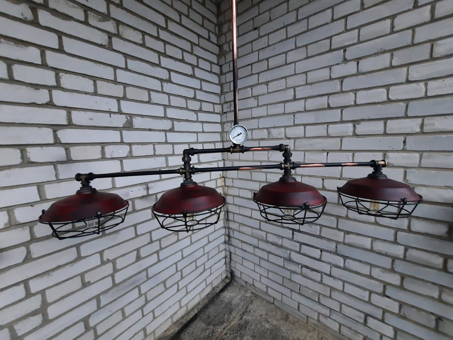 Long kitchen chandelier industrial Pendant lamp for billiard table.Rustic Steampunk Lighting