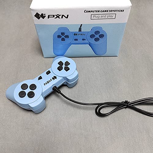 PXN-Computer game, joysticksGamepad Dual Shock Joystick Joypad for Desktop/Laptop & Steam/Roblox/RetroPie/RecalBox