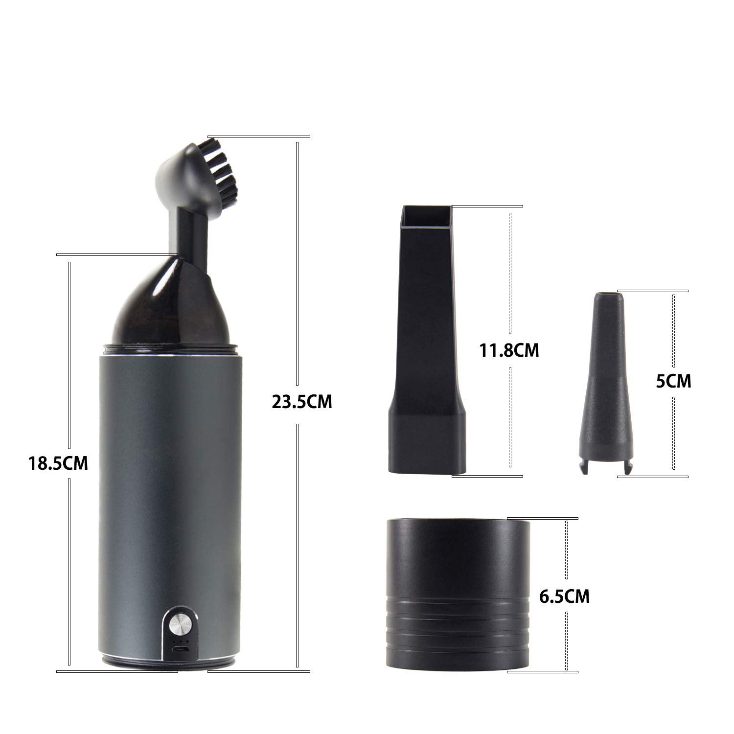 LifeBasis Vacuum Cleaner, Car Handheld Vacuum, USB Rechargeable Portable Mini Vacuum for Clean Car, Keyboard, Office Desk, Computer