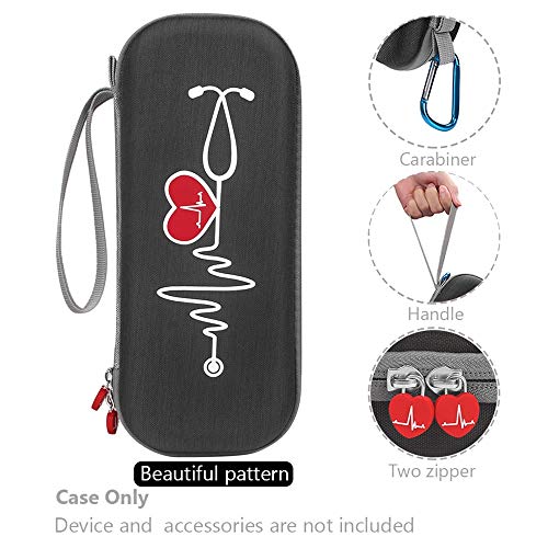 Xiaoxin Protective Case for Classic III Stethoscope Accessories Portable Storage Bag Carrying Case Pouch(Black)
