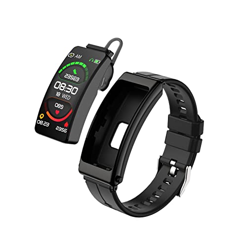 Smart Watch with Earbuds Wireless Earphones 2 in 1 Ultrathin Touch-Screen Multi Sport Mode Works with iOS & Android, Answer/Make Call,Recording,Sleep Monitor
