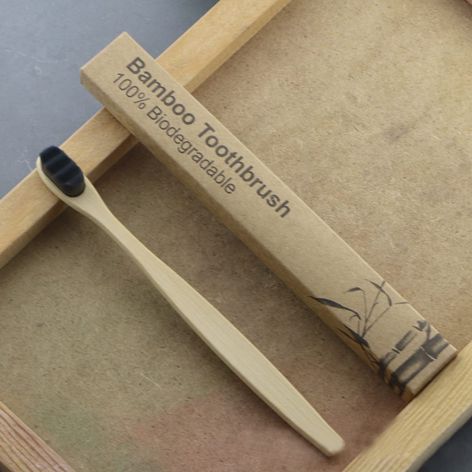 So Nice Bamboo eco friendly toothbrush (10000 bristles) Wood tooth brush natural bamboo toothbrushes plastic free sustainable products Toothbrushes 2 pcs