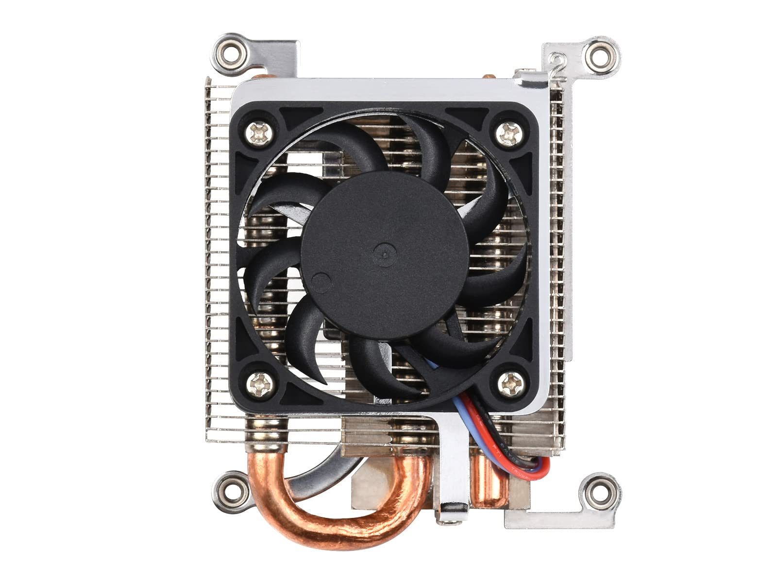 Waveshare Ultra Thin ICE Tower Cooling Fan Compatible with Raspberry Pi 4B 4.5mm Copper Tube Adjustable Speed Strong Heat Dissipation Comes with Fan Adapter and Pinheader