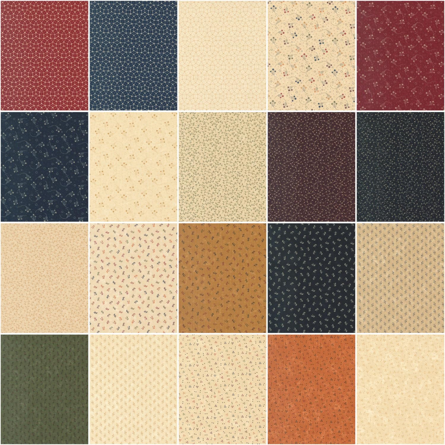 Kansas Troubles Back to Basics Jelly Roll 40 2.5-inch Strips Moda Fabrics 9720JR