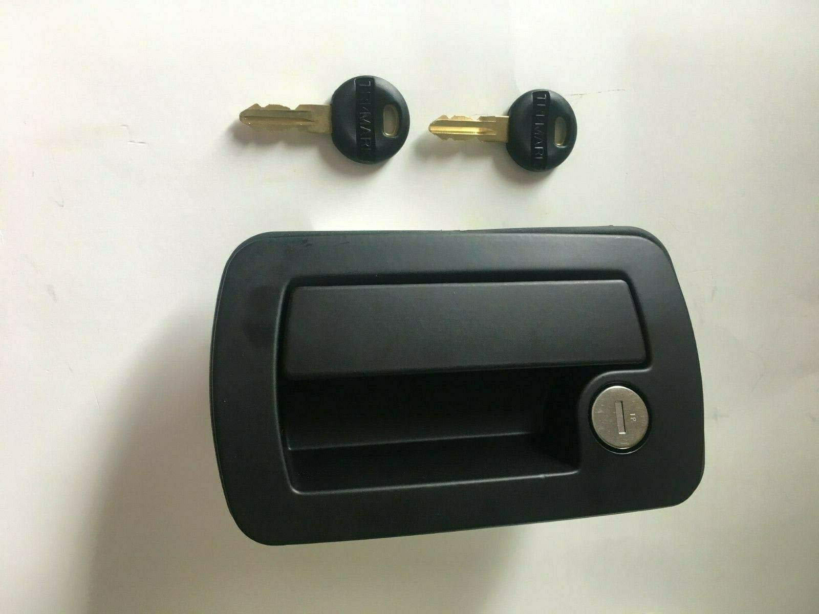 Lock 22660-04 Black Paddle Handle 2 Keys Utility Vehicles Van L