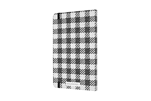 Moleskine Limited Collection Blend Textile Notebook, Hard Cover, Large (5" x 8.25") Ruled, Check, 240 Pages